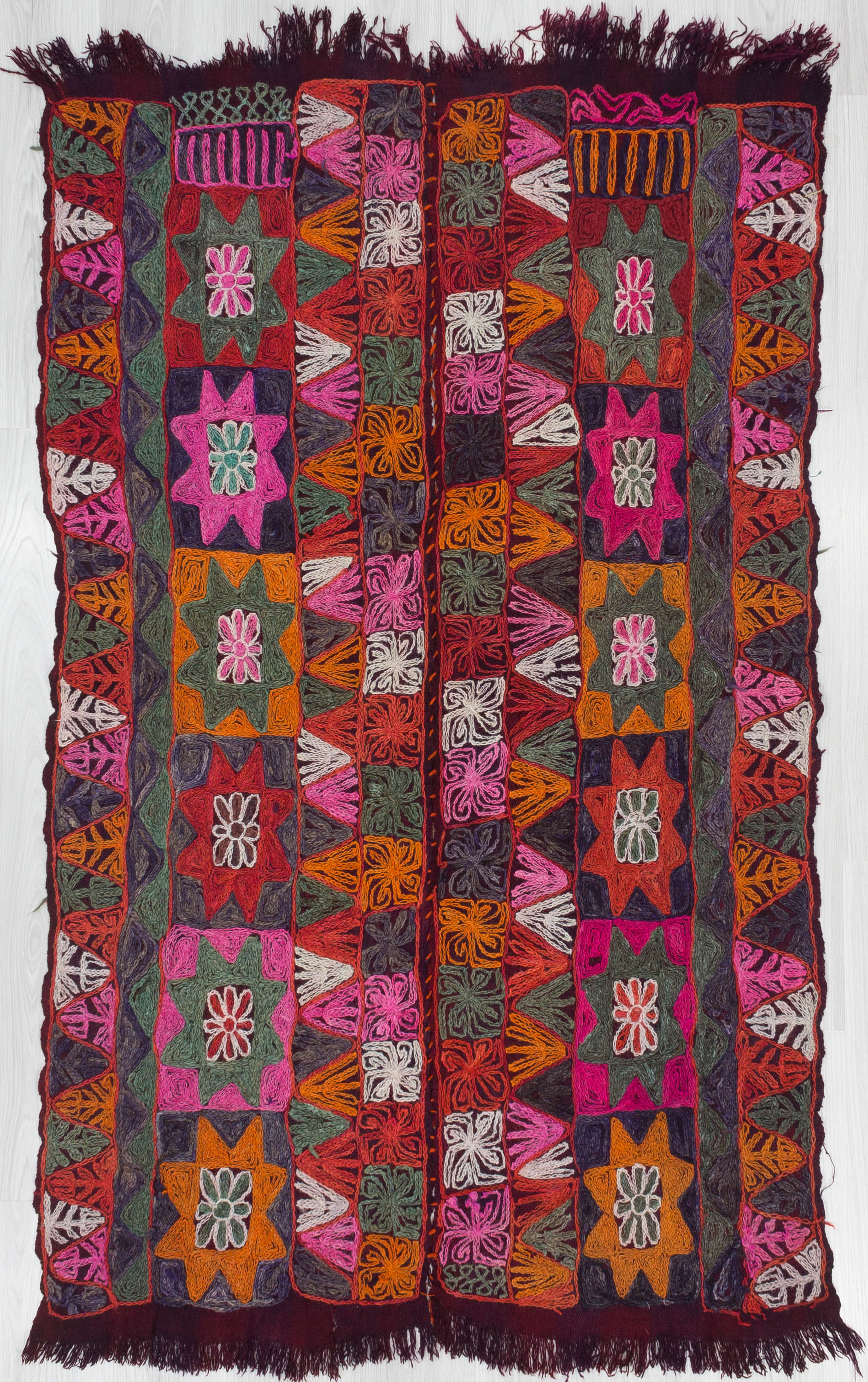 Vintage Wool Turkish North Iraq Kilim Rug